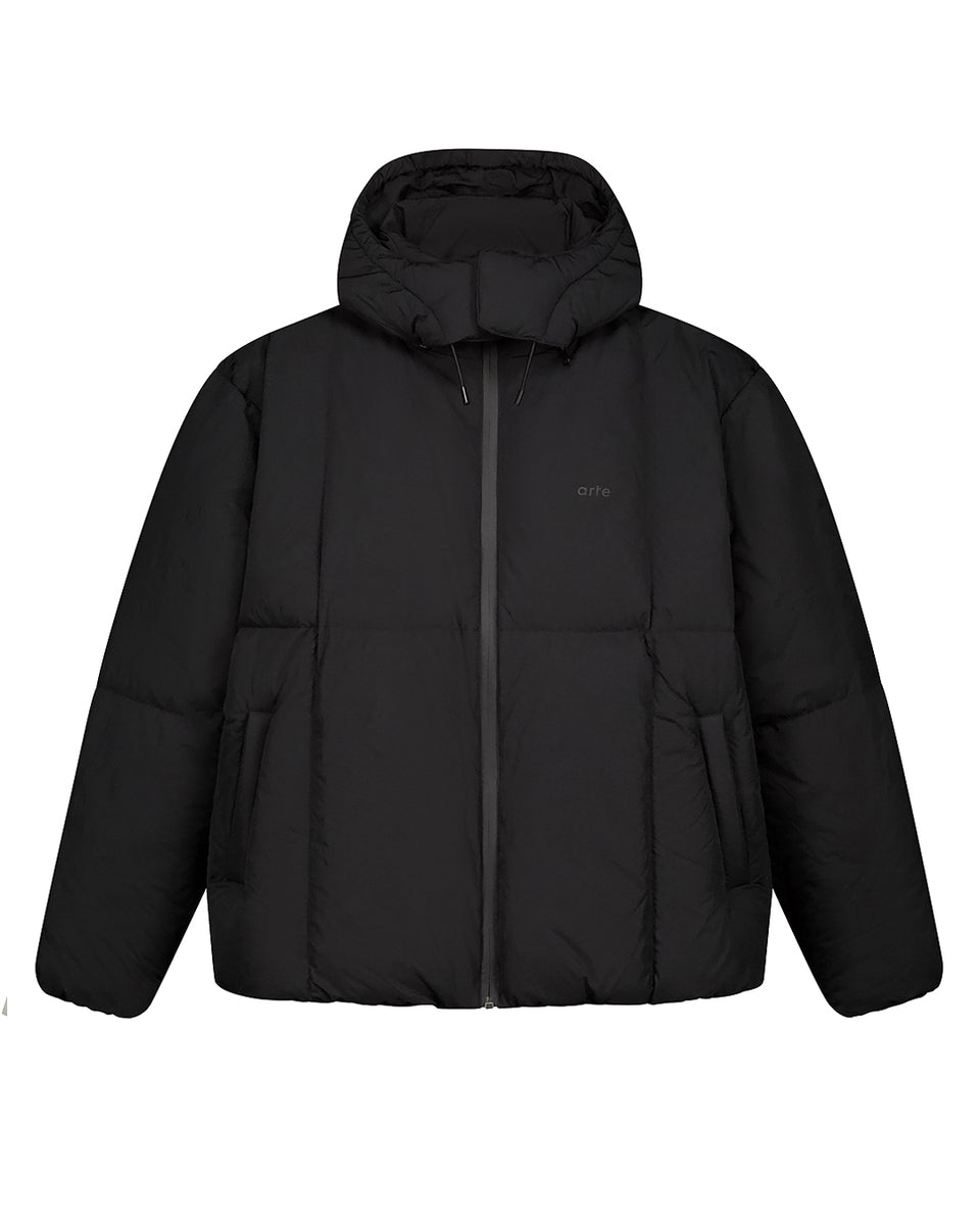 Arte Antwerp Special Cuts Puffer Jacket, Black